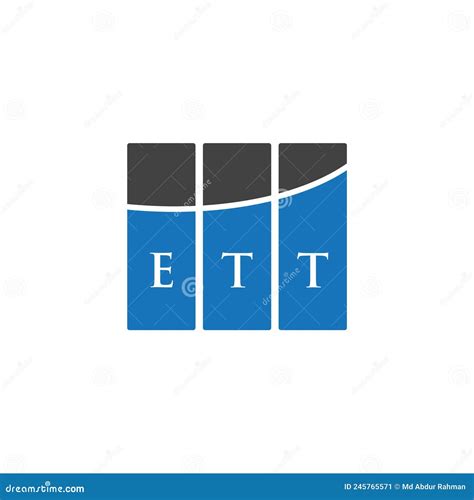 Ett Letter Logo Design On White Background Ett Creative Initials Letter Logo Concept Stock
