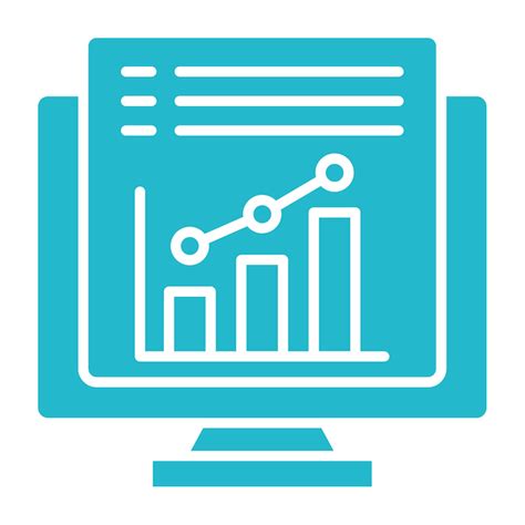 Premium Vector A Computer Screen With A Graph Graph On It And A Graph On It