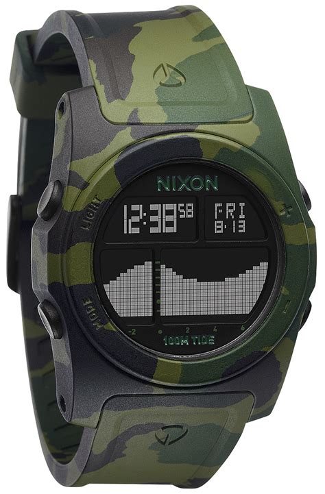 Nixon Rhythm Tide Watch Green Camo