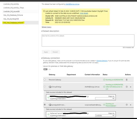 Solved Powerbi Directquery Sql Data Connection Issue Microsoft