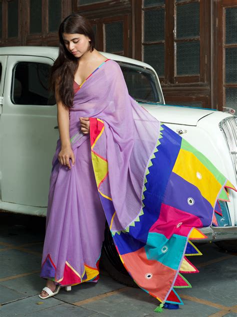 Lavender रानी Saree Perfect Blend Of Elegance And Sustainability Save As