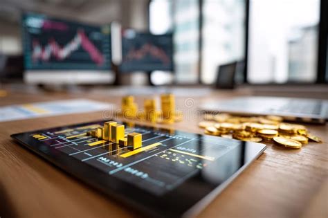 Golden Charts Futuristic Ai Interface For Digital Gold Valuation And