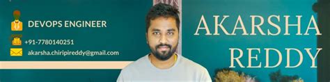 Akarsh Reddy Chiripireddy Senior Devops Engineer Bosch Digital