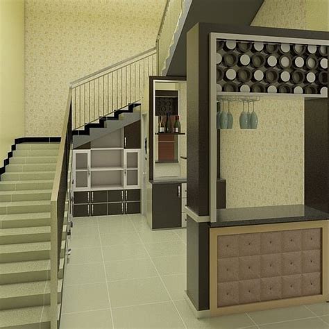 Kitchen Set Minibar Lemari Bawah Tangga Owner Pak Robin Cilacap