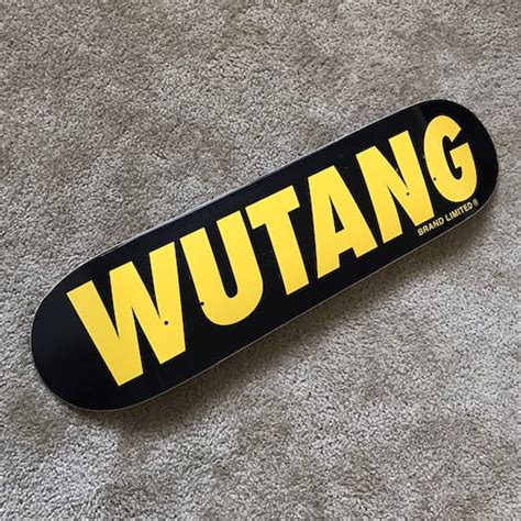Wu Tang Clan Wu Tang Skateboard Deck Official Brand Rare Rza Grailed