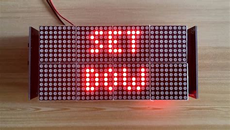 Dot Matrix LED Display Digital Clock Part CircuitBread