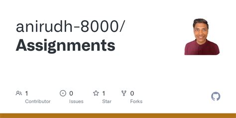 Github Anirudh Assignments