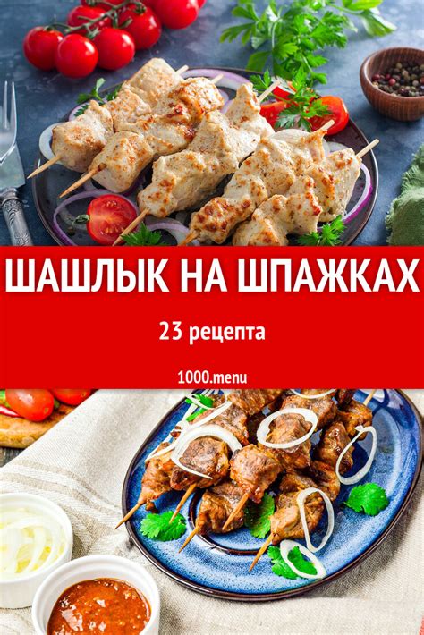 Шашлык на шпажках - 26 рецептов - 1000.menu