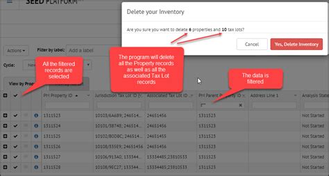 When Deleting Record Need Option To Not Delete Associated Records Issue SEED Platform