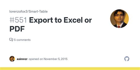 export to excel or pdf · issue 551 · lorenzofox3 smart table · github