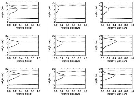 Simulated Lidar Waveforms For Nine Footprints In The Jack Pine Stand Download Scientific