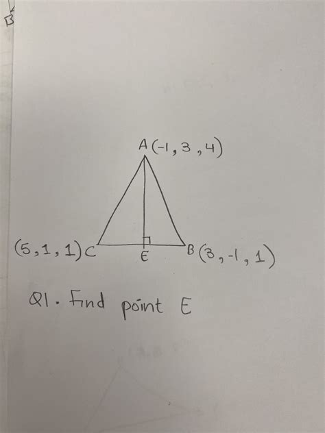Solved Q1 Find Point E Chegg Com