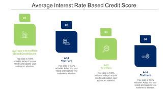 Average Interest Rate Based Credit Score Ppt Powerpoint Presentation Visual Aids Slides Cpb