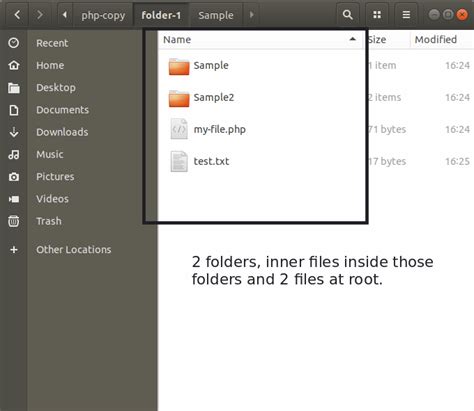 Copy Entire Contents Of A Directory To Another Directory In Php