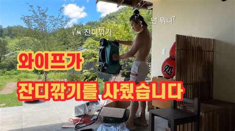 예초기로 잔디깍기 힘들다니까 아내가 잔디 깎기기계를 사줬습니다 Youtube