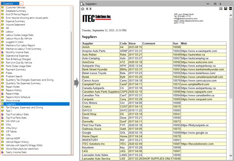 Sql Reports Screenshots