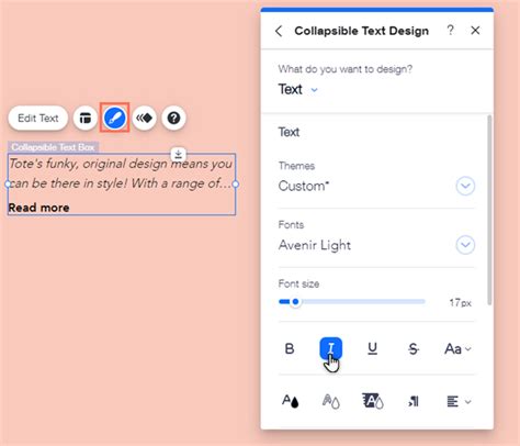 Wix Editor Designing Your Collapsible Text Help Center