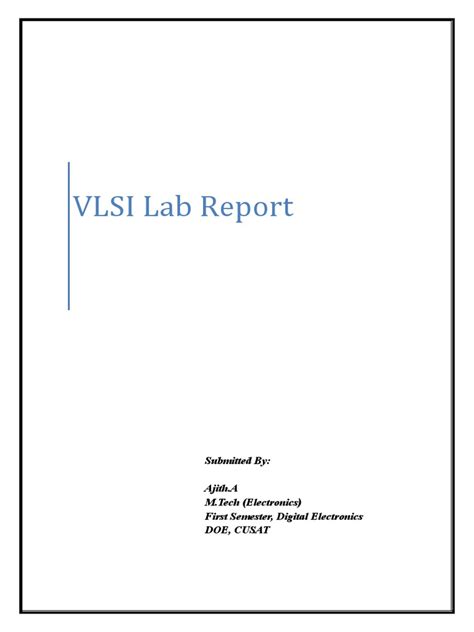 vlsi lab assignment final ajith pdf random access memory computer programming