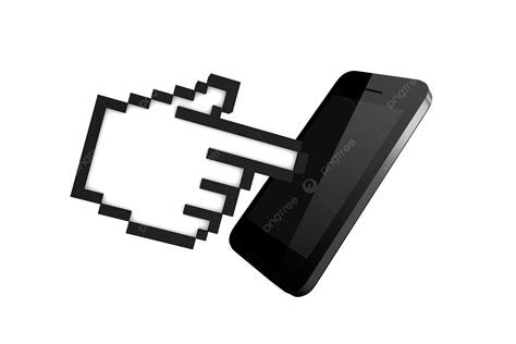Hand Cursor With Smart Phone Mobility Touch Touch Screen Device User PNG Transparent Image