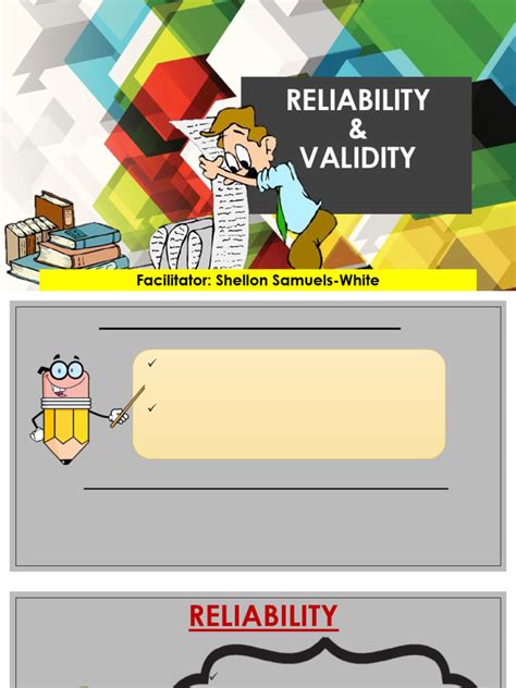 Measuring Reliability And Validity Pdf Validity Statistics