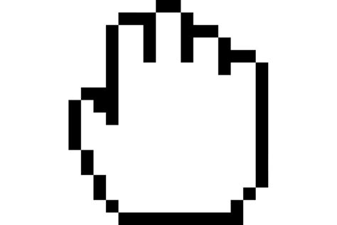 Pointer Cursor Grab Hand Pixel Icon Eps Png Svg 