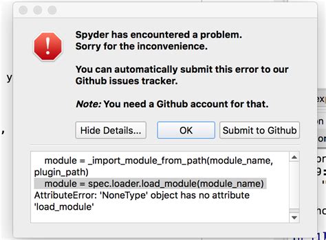 Error When Trying To Load Third Party Plugins Issue Spyder Ide Spyder GitHub