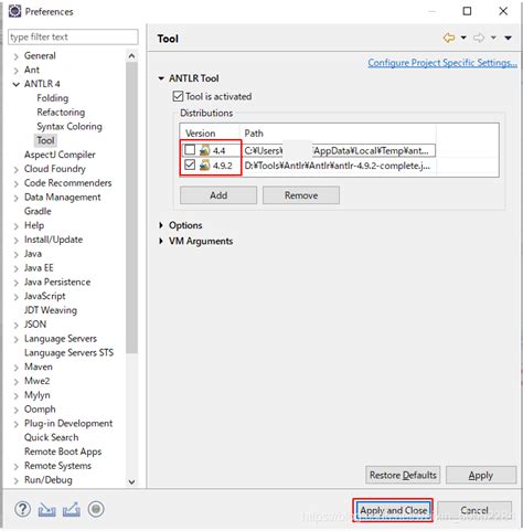 解决运行时错误：antlr Tool Version 44 Does Not Match The Current Runtime