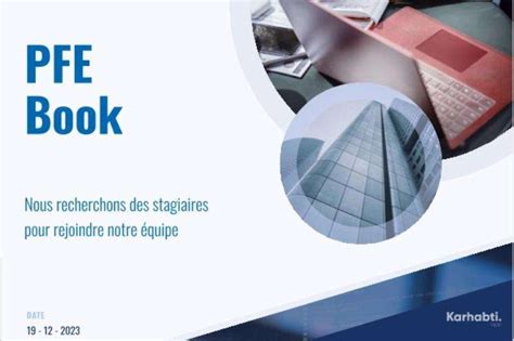 Karhabtiapp Publishes His Pfe Book 2024 Actualités Stages Pfe Actualités Offres D