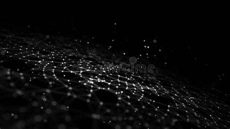 Futuristic Of Circular Flow Of Particles Digital Cyberspace Network Connections Structure 3d