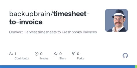 GitHub Backupbrain Timesheet To Invoice Convert Harvest Timesheets