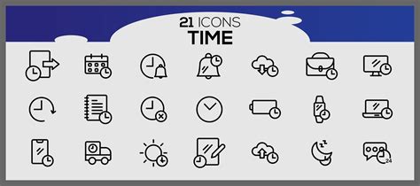 Time Icons Collection Watches Icon Set Clock Icons Set 41147156