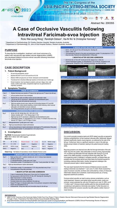 Pdf A Case Of Occlusive Vasculitis Following Intravitreal Faricimab Svoa Injection