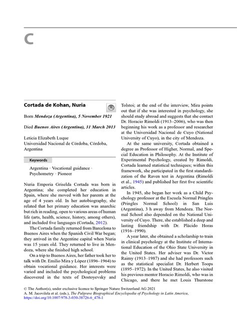 cortada de kohan nuria pdf psychology science