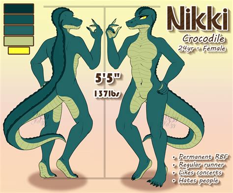 Rule 34 Absurd Res Athletic Athletic Female Breasts Countershading Crocodile Crocodilian