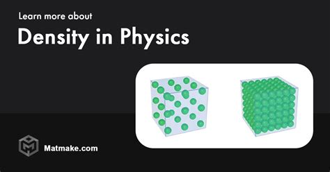 Density In Physics R Matmake