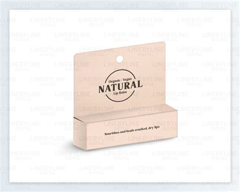 Lip Balm Box Template Lip Balm Box Lip Gloss Box Template Chapstick Box Template Chapstick
