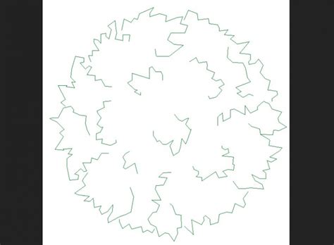 Green Tree Plan Detail Dwg File