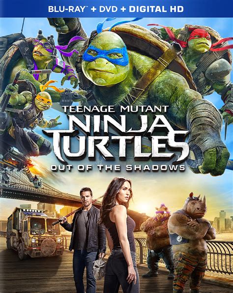 Teenage Mutant Ninja Turtles Out Of The Shadows Dvd Cover