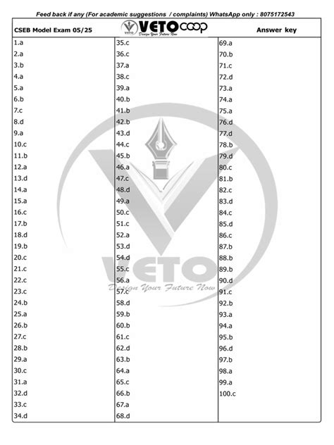 Cseb Model 05 25 Ans Pdf