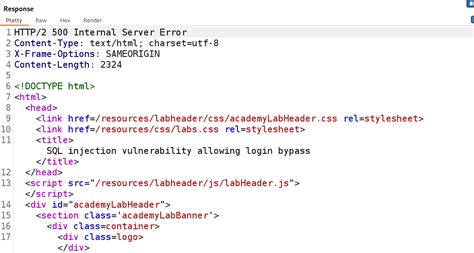 Sql Injection Vulnerability Allowing Login Bypass