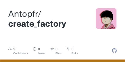 Github Antopfrcreatefactory
