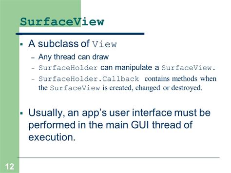 Surfaceview Ppt Video Online Download