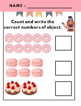 Count And Write The Correct Numbers Of Object By Nurhayatee Hama