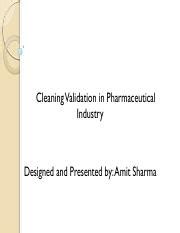 Cleaning Validation Approach 1644820173 Pdf Cleaning Validation In Pharmaceutical Industry