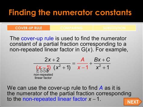 Revision Partial Fractions Ppt
