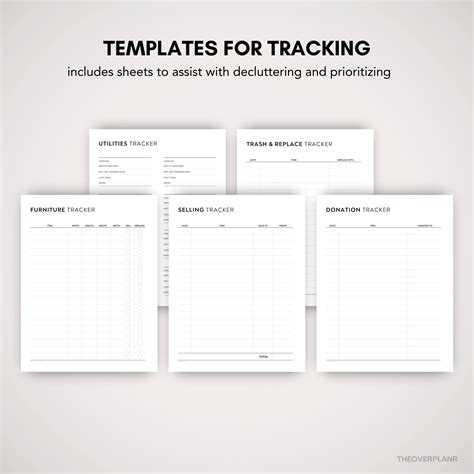 Moving Planner Template Bundle Printable Organizer Us Letter A4 A5 Digital Download Etsy