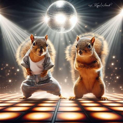 Squirrels Disco Dancing Ai Disco Clothes By Mschmidtproductions On