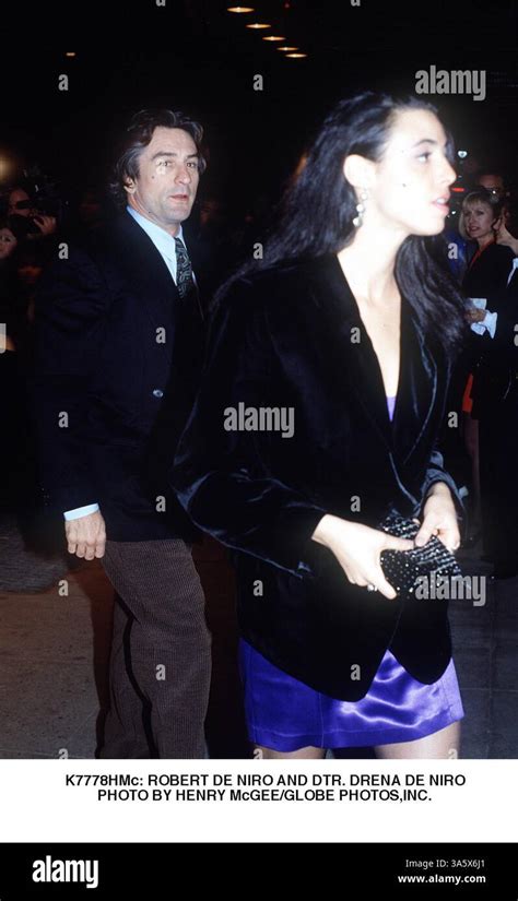 20 Mars 2001 Hmc7778k Robert De Niro Et Dtr Drena De Niro Henry