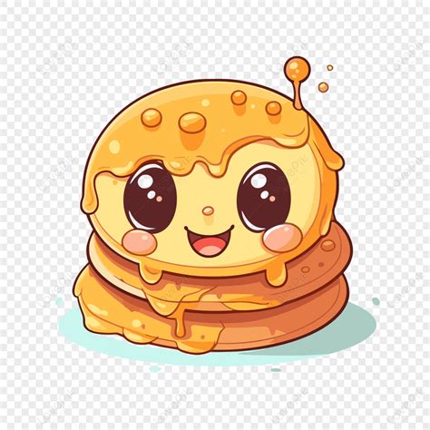 귀여운 팬케이크상표클립 아트만화 Png 일러스트 무료 다운로드 Lovepik