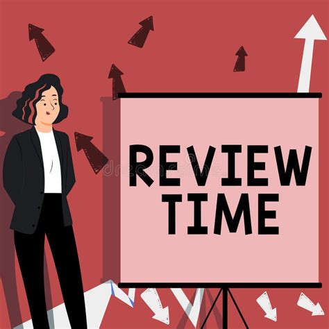 Sign Displaying Review Time Word Written On Situation Or System Its Formal Examination By